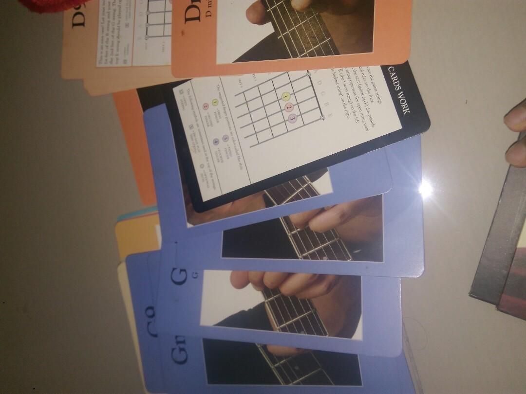 50 Guitar Chord Cards, Hobbies & Toys, Books & Magazines, Children's ...