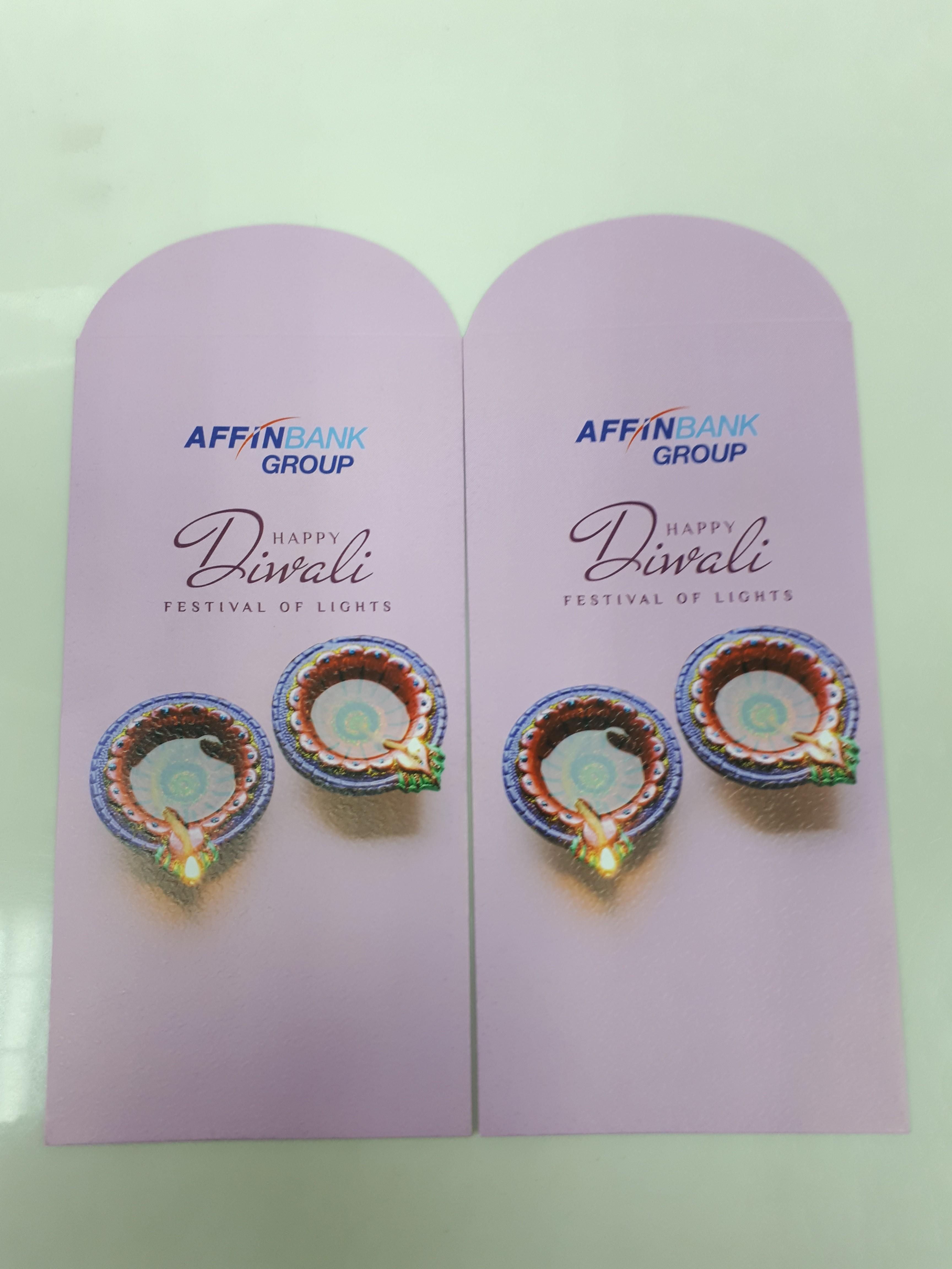 Angpow packet sampul duit deepavali Affin bank, Hobbies & Toys ...