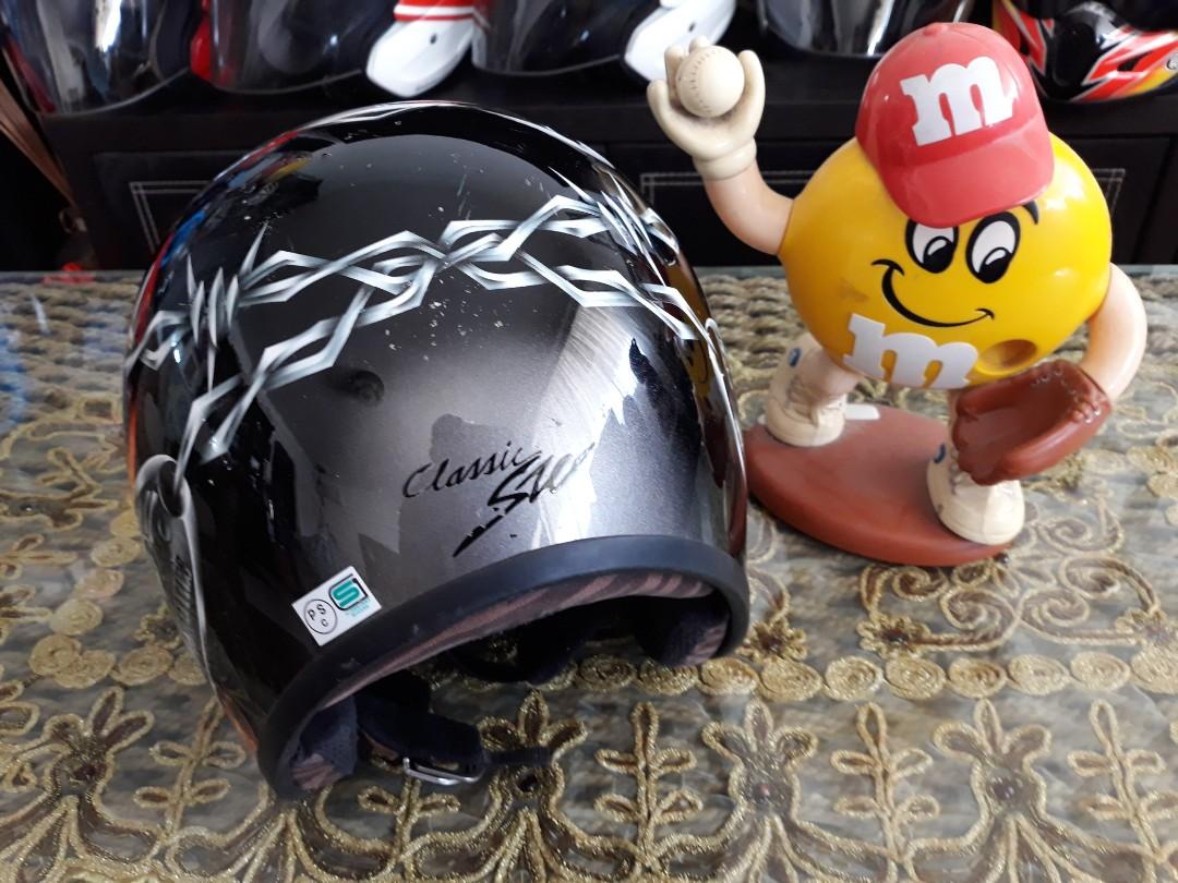 #0154.10 ARAI OPEN FACE MODEL SW CLASSIC DESIGN FLAME, Motorcycles ...