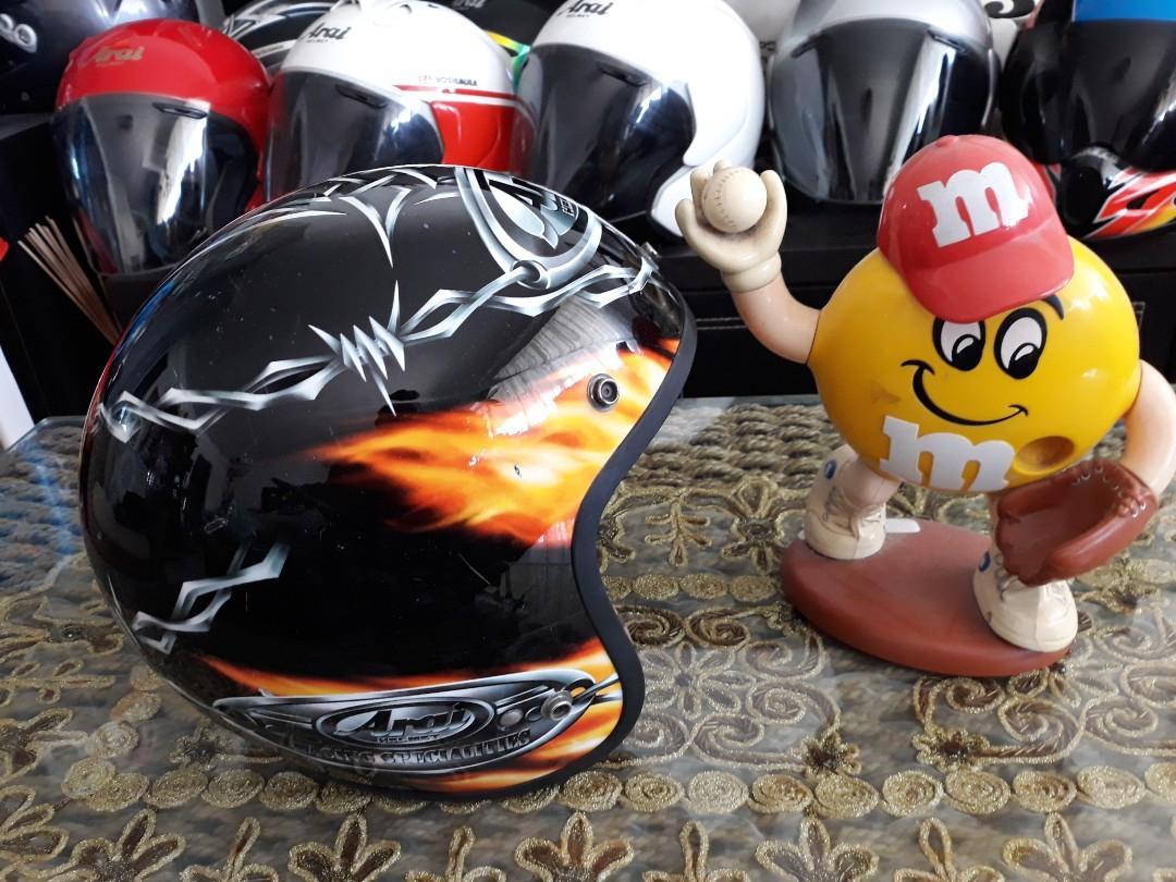 #0154.10 ARAI OPEN FACE MODEL SW CLASSIC DESIGN FLAME, Motorcycles ...