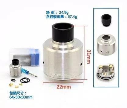 ATOMIZER VAPE RDA HADALY 22MM BY SXK, Barang Yang Dicari di Carousell
