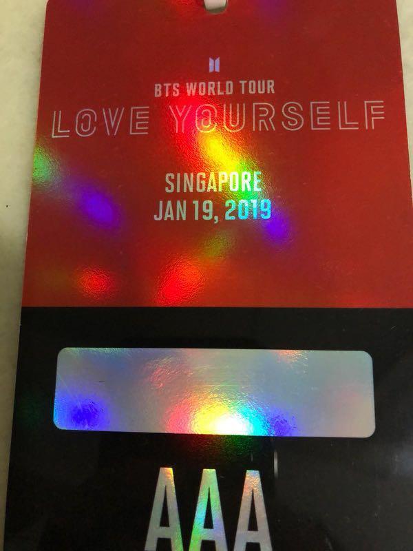 Bts backstage pass. Love yourself concert Singapore, Hobbies & Toys ...
