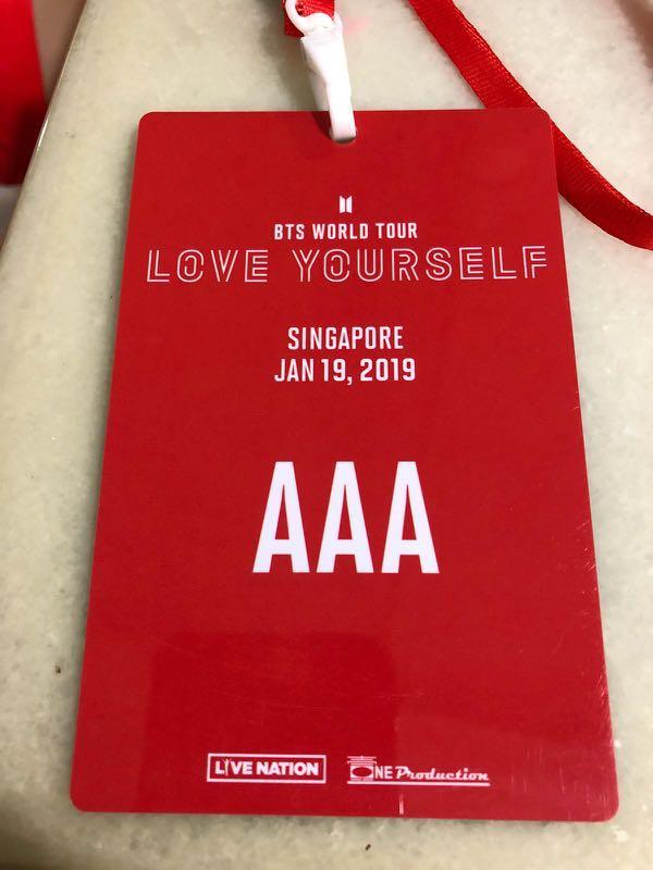 Bts backstage pass. Love yourself concert Singapore, Hobbies & Toys ...