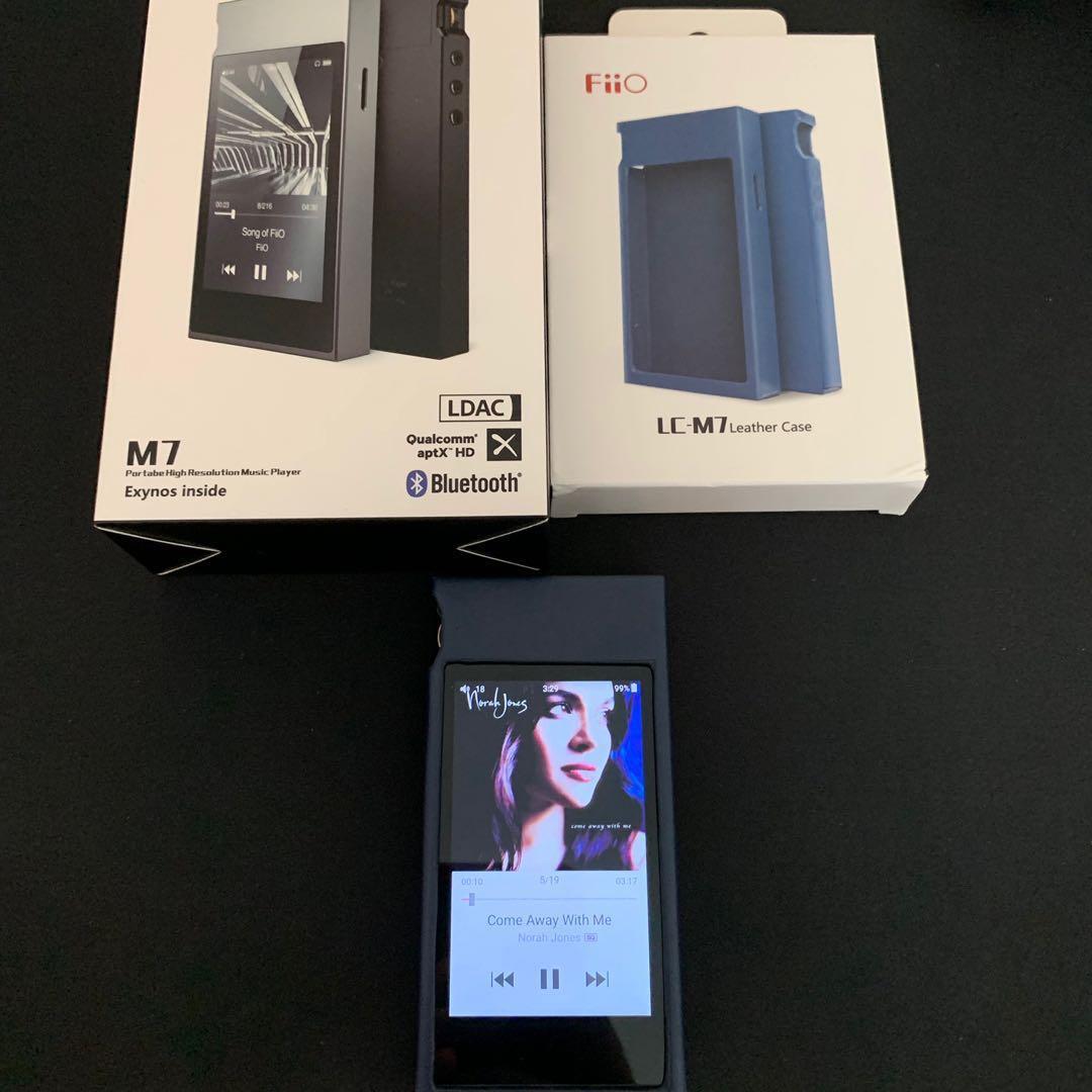 FiiO M7 Black with official leather case, Audio, Portable Audio ...