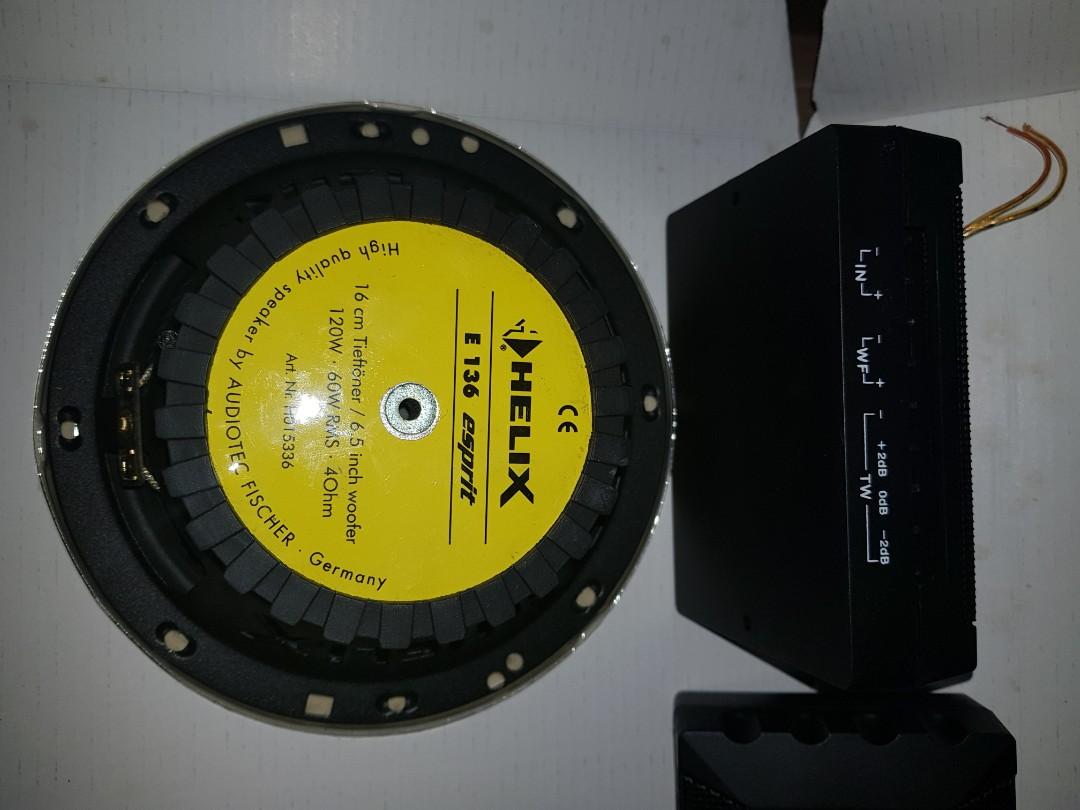 Helix E136 esprit 2 way component speakers, Car Accessories ...