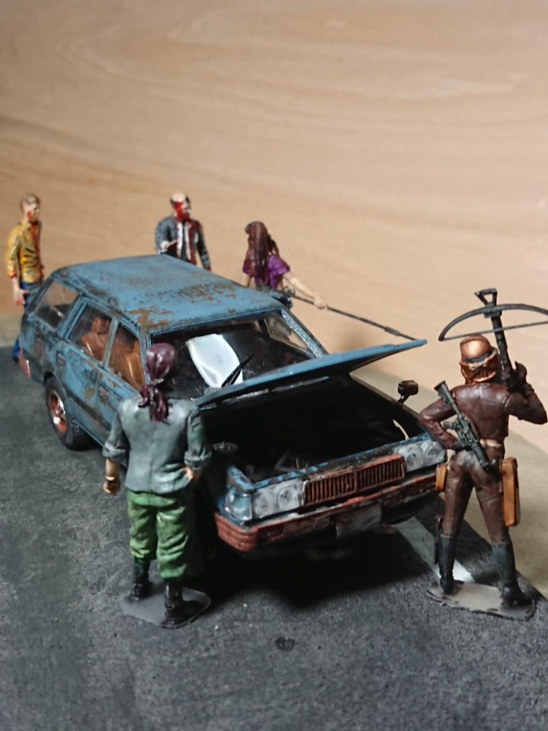 Road rage zombie attack! 1/35 Scale horror apocalypse scene Walking ...