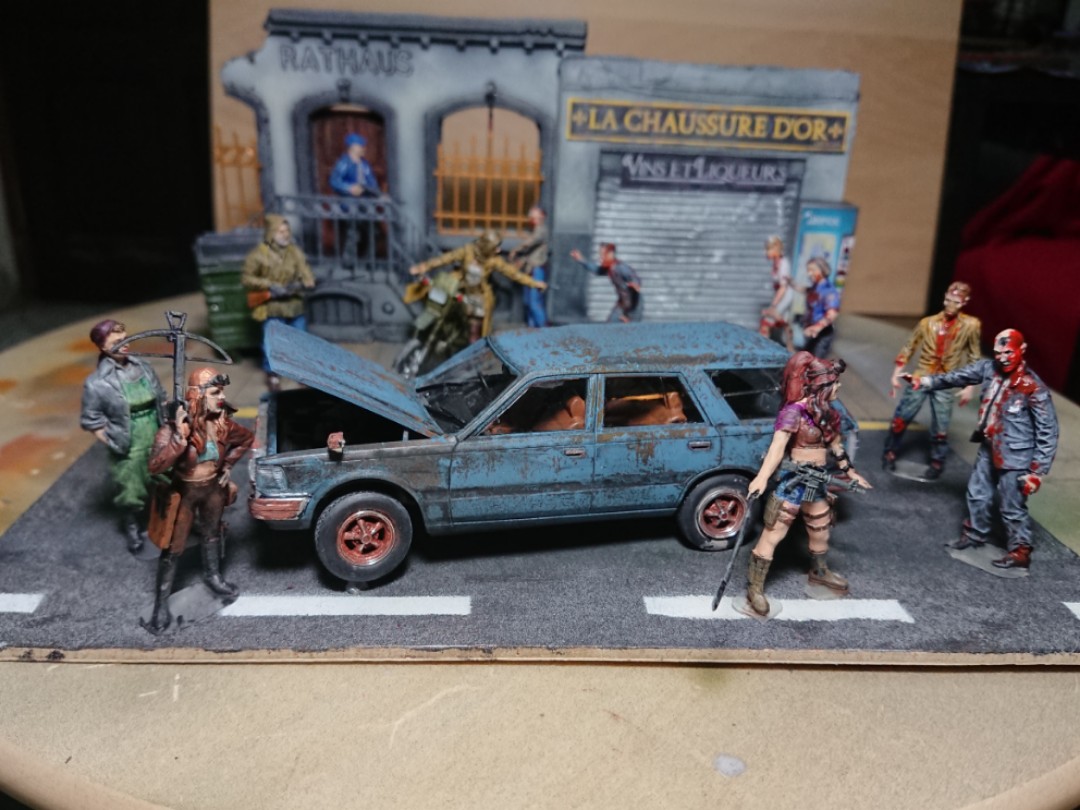 Road rage zombie attack! 1/35 Scale horror apocalypse scene Walking ...