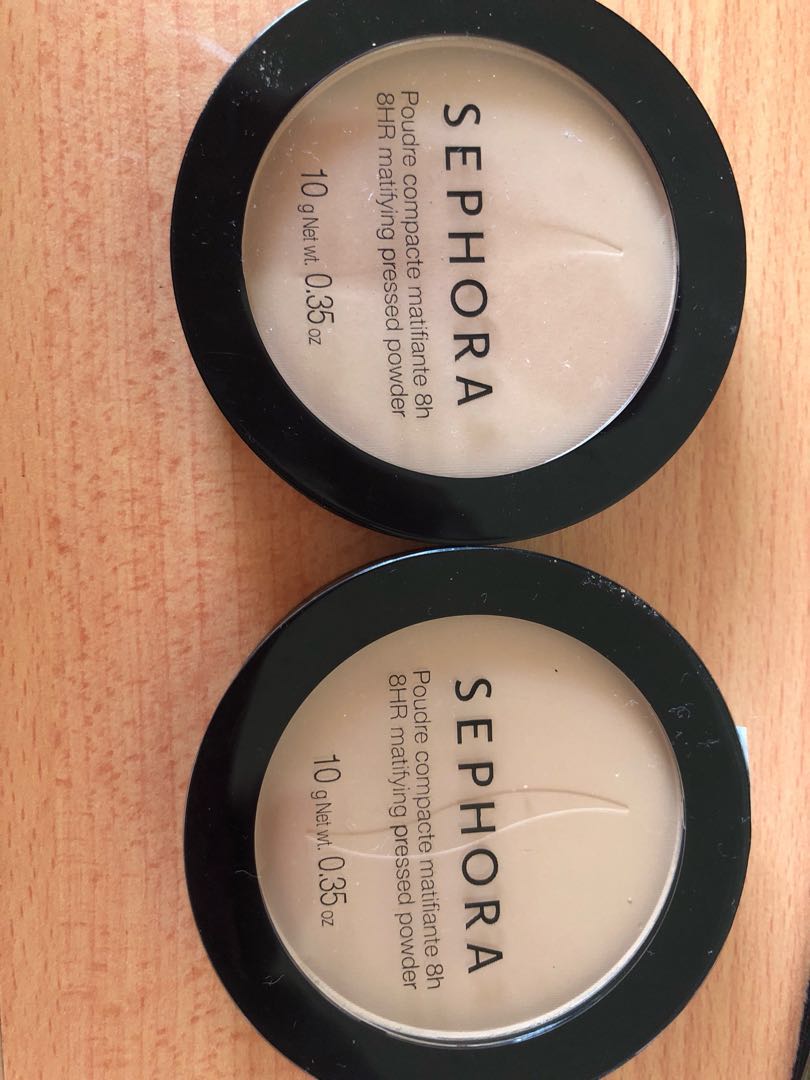 Sephora 8hr matifying pressed powder x2, Beauty & Personal Care, Face ...