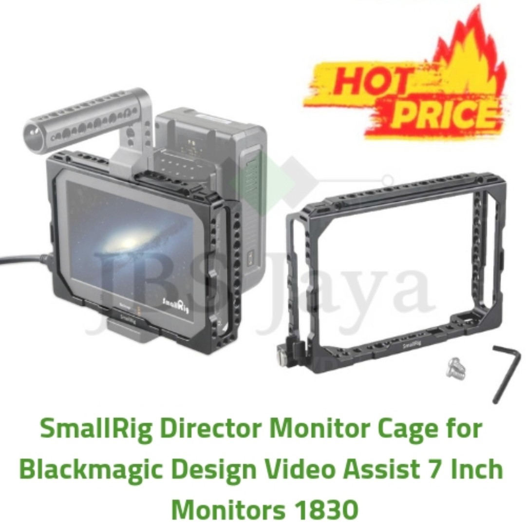 SmallRig Director Monitor Cage for Blackmagic Design Video Assist 7 ...