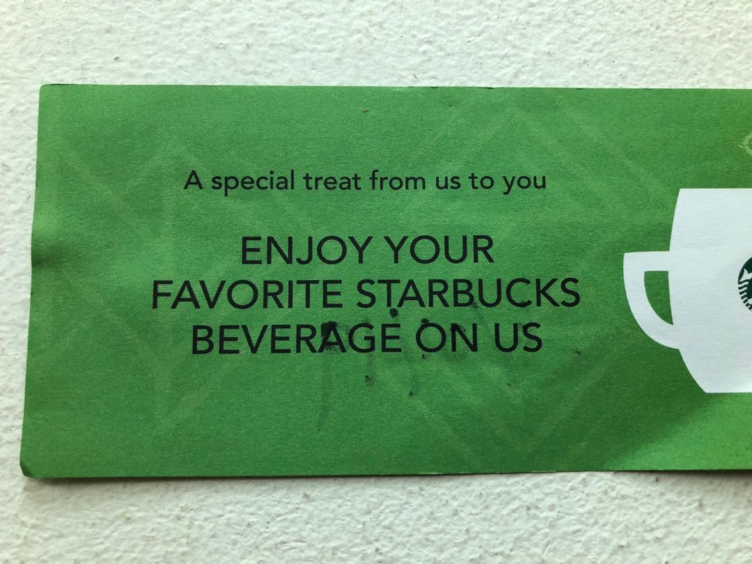Starbucks Beverage Voucher, Tickets & Vouchers, Vouchers on Carousell