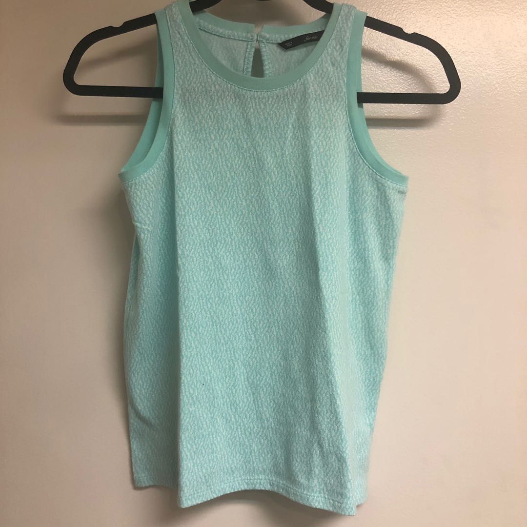 Tiffany Blue Sleeveless Top on Carousell