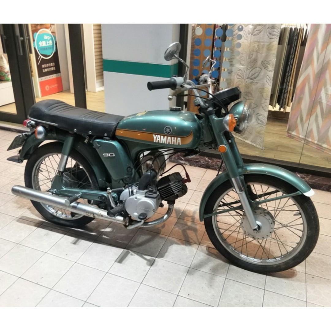 YAMAHA 90日本原裝進口古董車正牌, 機車, 重機在旋轉拍賣