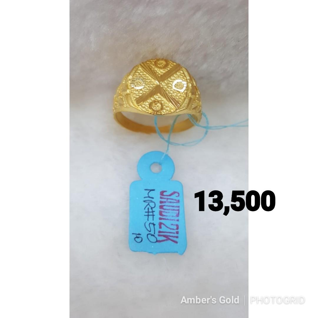 21k Saudi gold MEN'S RING in assorted designs, Men's Fashion, Watches ...