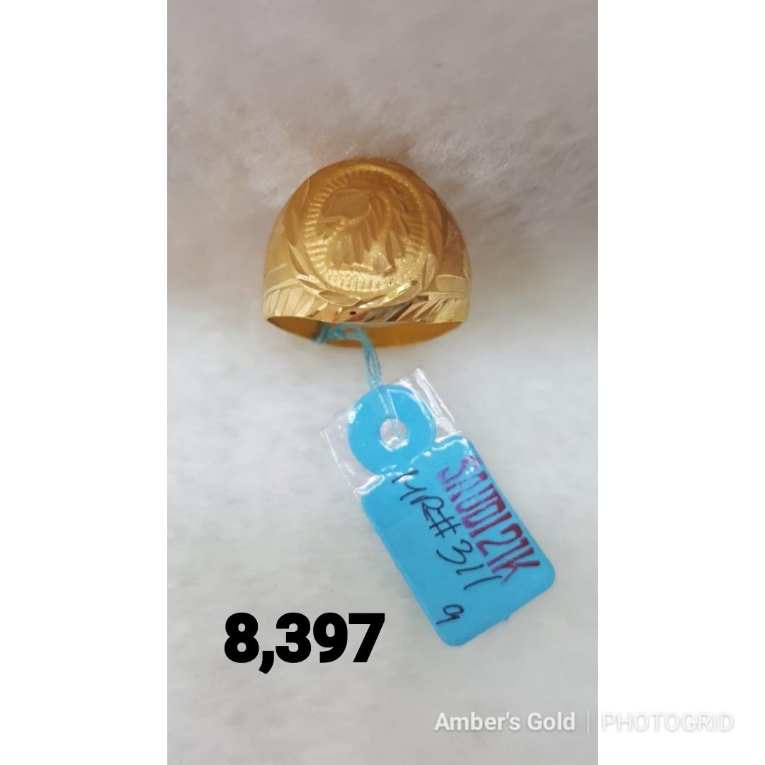 21k Saudi gold MEN'S RING in assorted designs, Men's Fashion, Watches ...