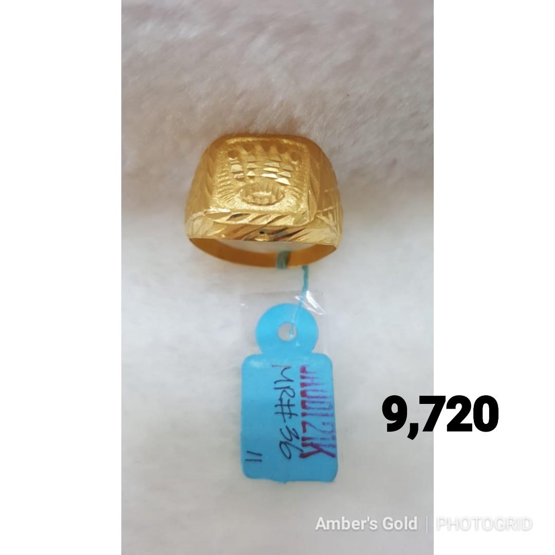 21k Saudi gold MEN'S RING in assorted designs, Men's Fashion, Watches ...