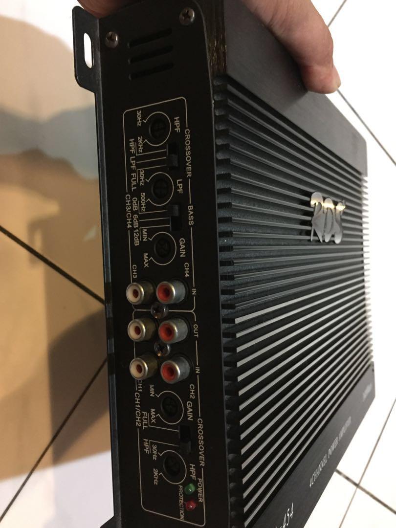 Car Amplifier RDS 4 channel, Auto Accessories on Carousell