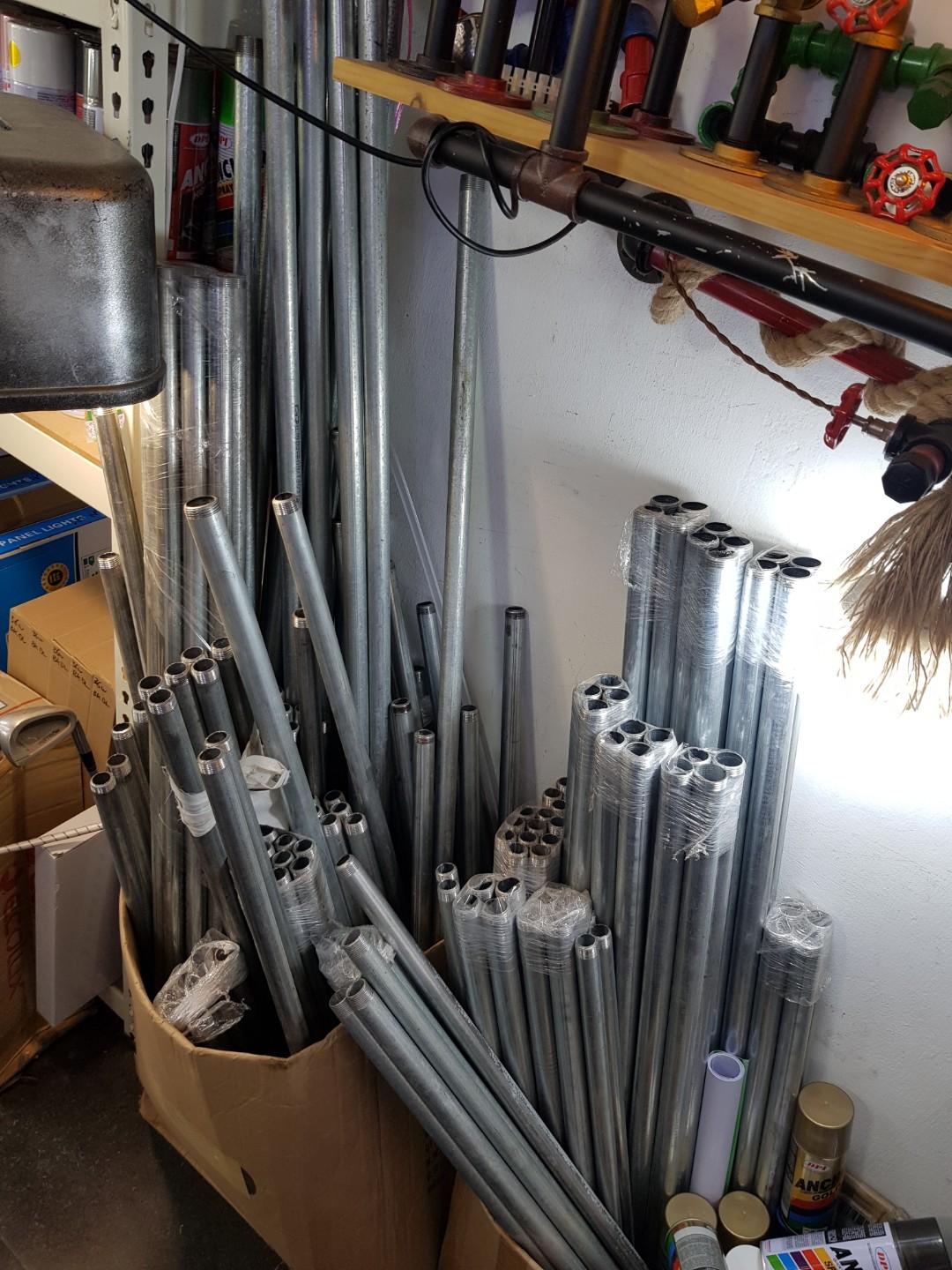 [DIY] Metal pipe rod and accessories supply, Furniture & Home Living ...