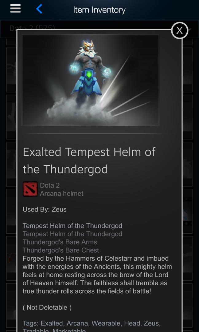 Dota 2 - Exalted tempest helm, Video Gaming, Gaming Accessories, Game ...