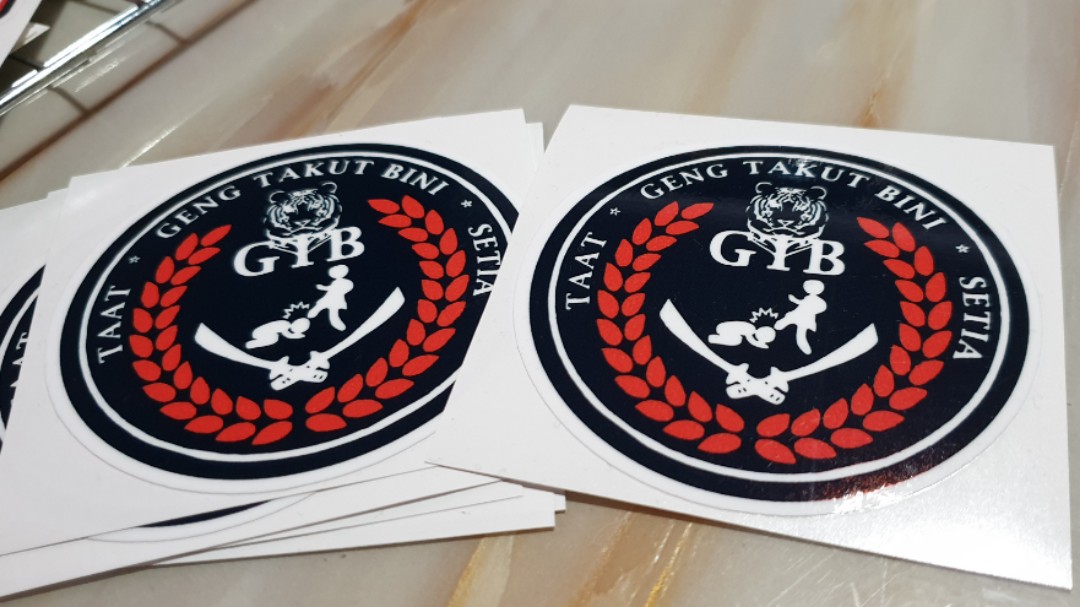 Geng Takut Bini sticker, Motorcycles, Motorcycle Accessories on Carousell
