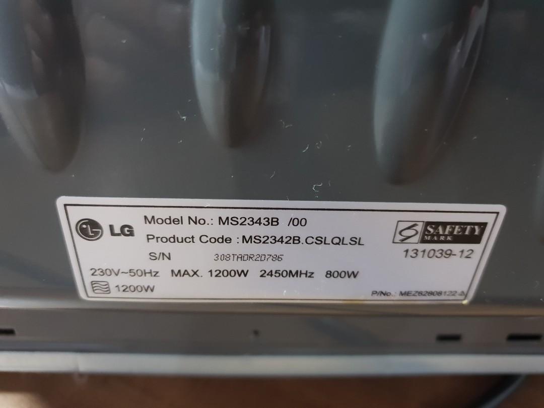 LG Microwave Oven, TV & Home Appliances, Kitchen Appliances, Ovens ...