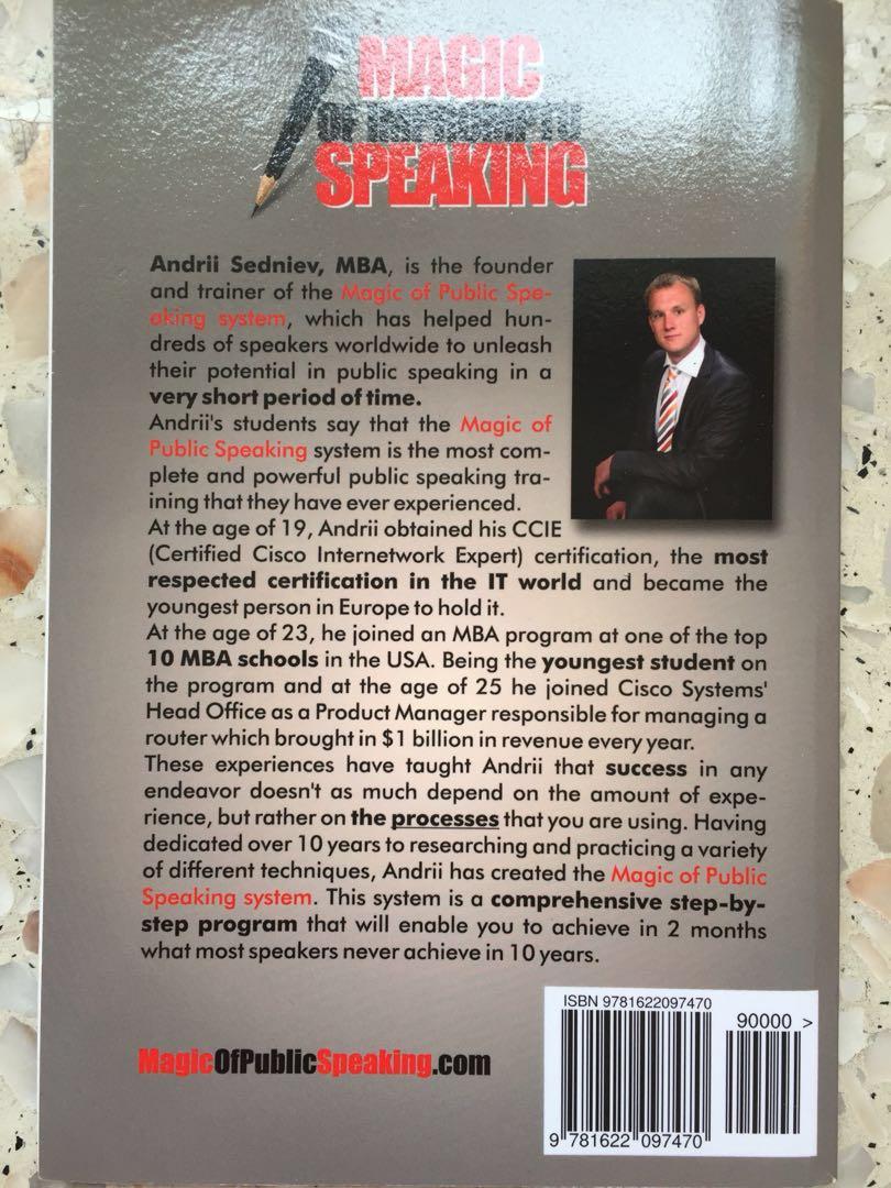 Magic of Impromptu Speaking, Hobbies & Toys, Books & Magazines, Fiction ...