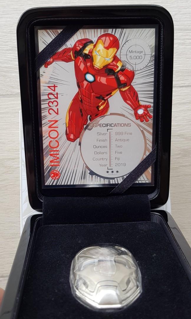 Marvel Iron man icon fine silver coin, Hobbies & Toys, Memorabilia ...