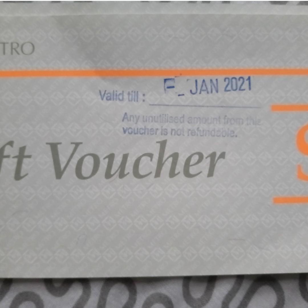 Metro Gift Voucher, Tickets & Vouchers, Vouchers on Carousell