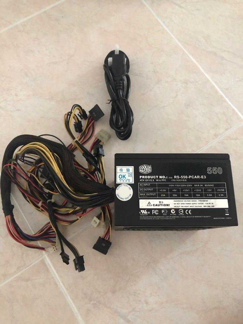 Power Supply-Cooler Master, Computers & Tech, Parts & Accessories ...