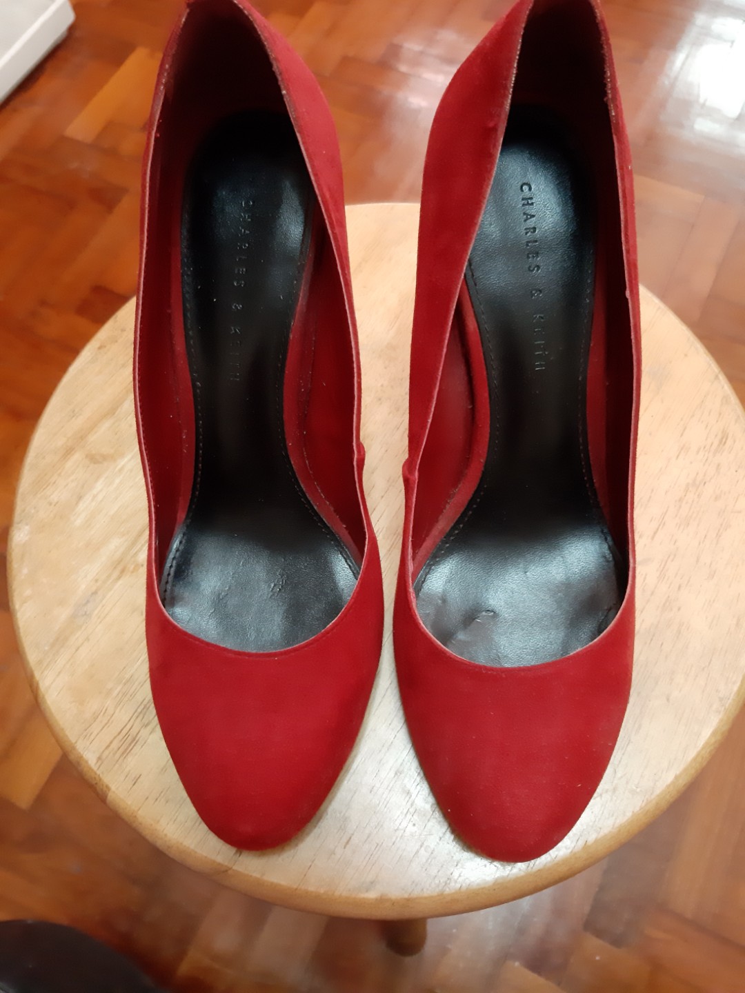 Red Heels - Charles & Keith Singapore, Women's Fashion, Footwear, Heels ...