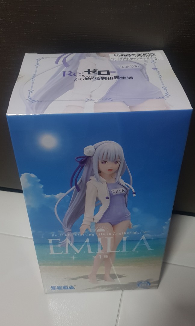 Re Zero Emilia Swimming Suit Version Sega Hobbies Toys Memorabilia Collectibles Fan