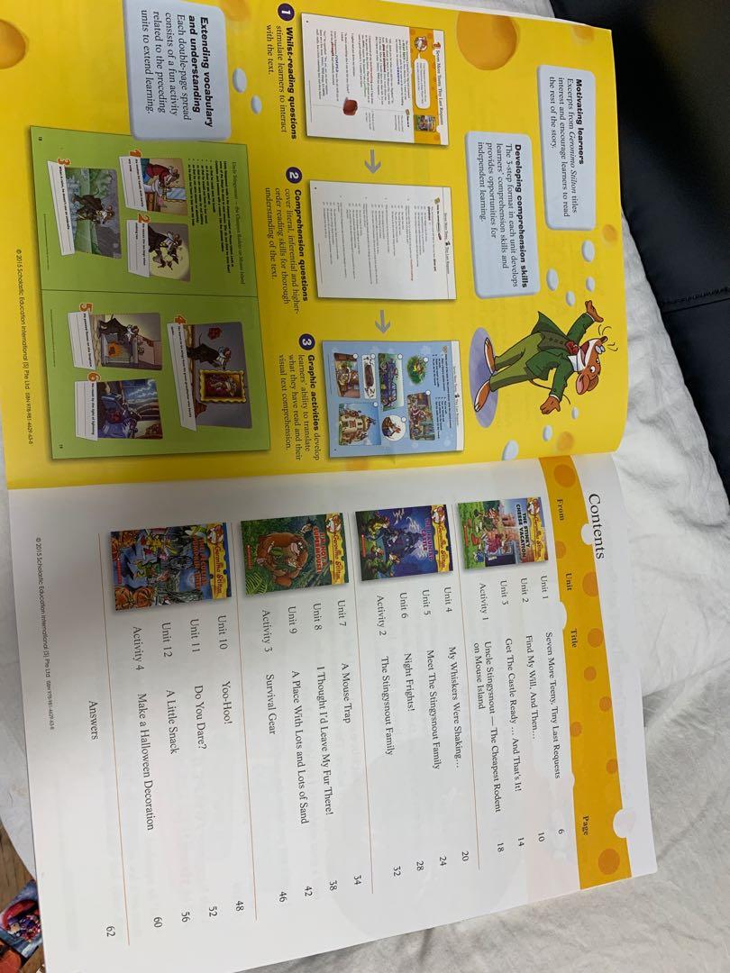 Scholastic Geronimo Stilton Academy Comprehension Pawbook 1, Hobbies ...