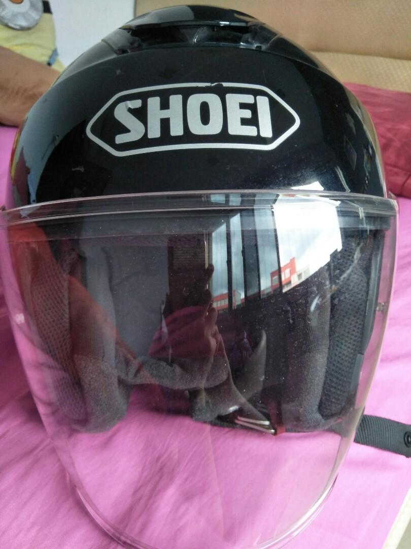 Shoei Open Face Helmet, Motorcycles, Motorcycle Apparel on Carousell