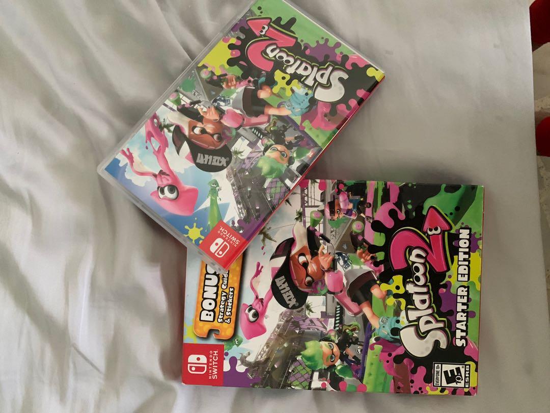 Splatoon switch 2 with strategy guide book, Video Gaming, Video Games ...