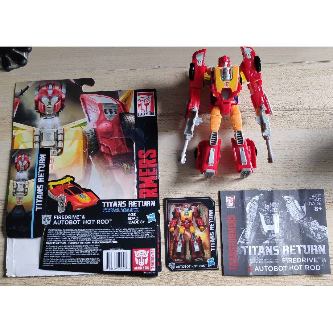 Transformers Titans Return Autobot Hot Rod & FireDrive Loose Complete ...