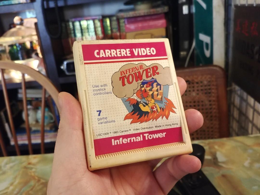 Vintage Gaming Bootleg Atari Console with Game Infernal Tower Carrere ...