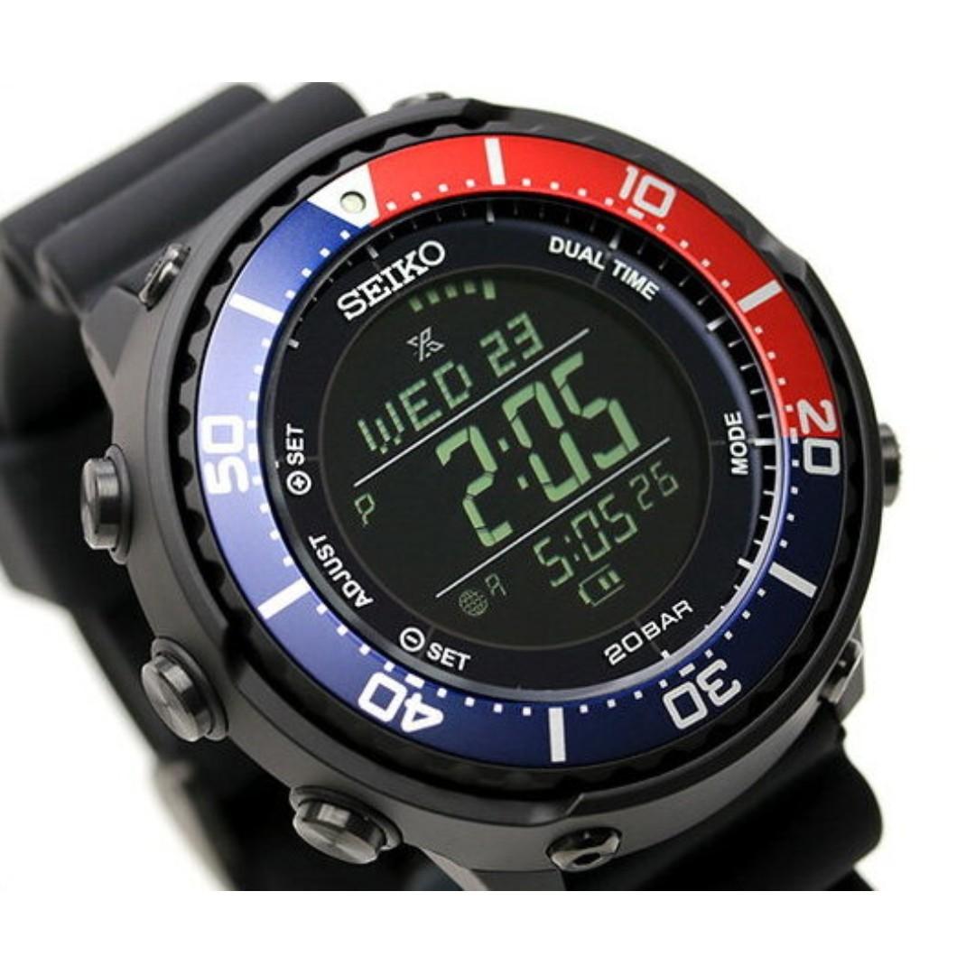 100% Authentic Limited Stock Seiko Digital Lowercase Fieldmaster Solar ...