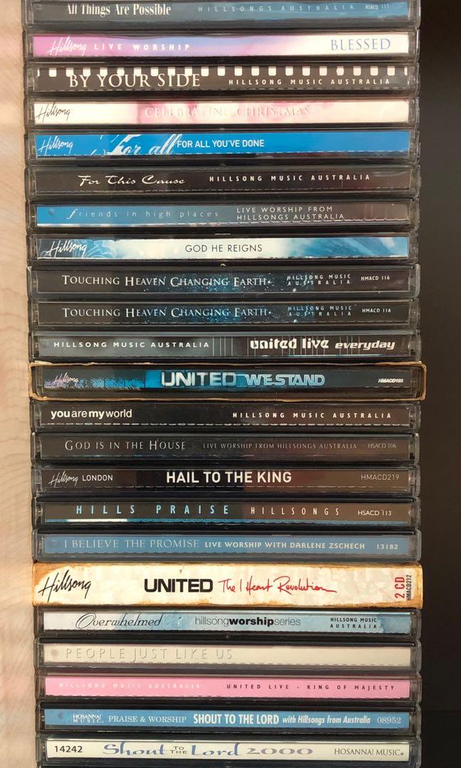 REDUCED! 25 Hillsong Praise & Worship CDs, Hobbies & Toys, Music & Media, CDs & DVDs on Carousell