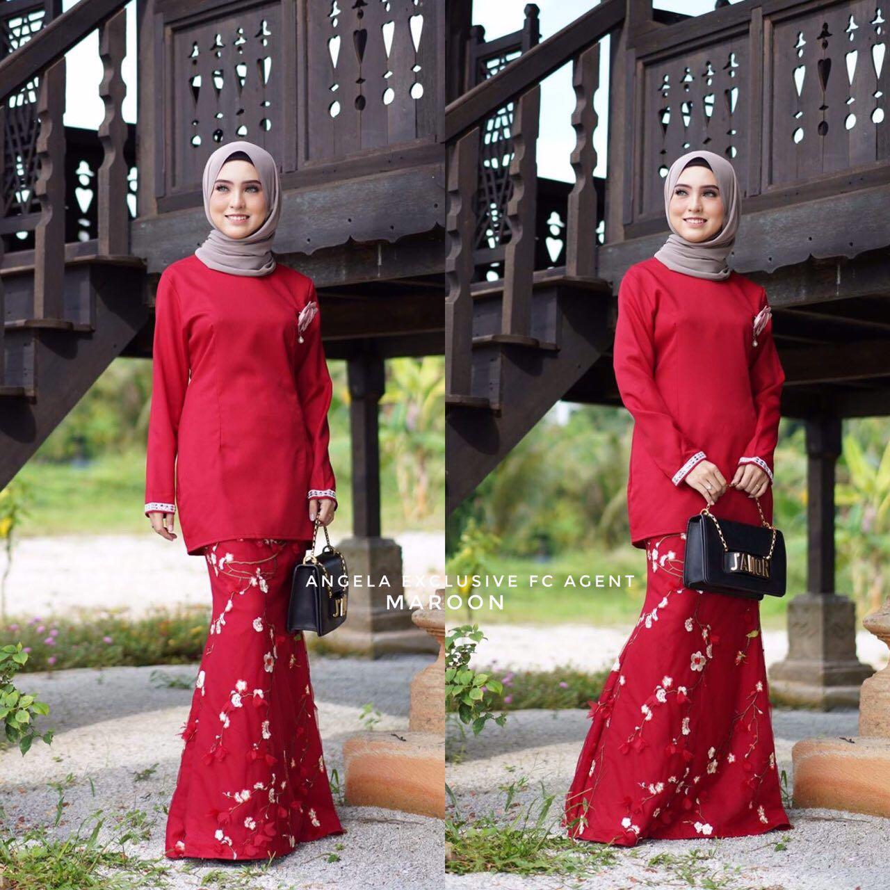 Angela RAYA, Women's Fashion, Muslimah Fashion, Baju Kurung & sets on ...