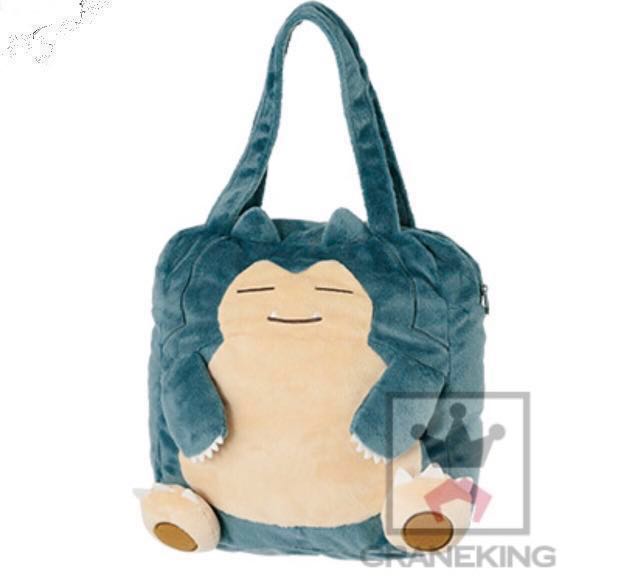 Banpresto I love Kabigon Snorlax Plush Tote Bag, Hobbies & Toys, Toys ...