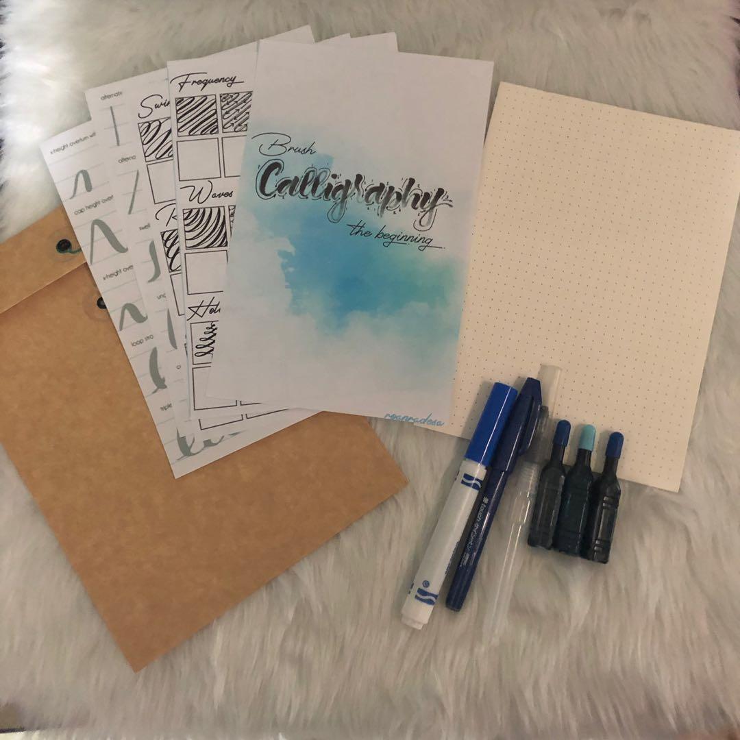 Basic brush Calligraphy set, Hobbies & Toys, Stationary & Craft, Craft ...