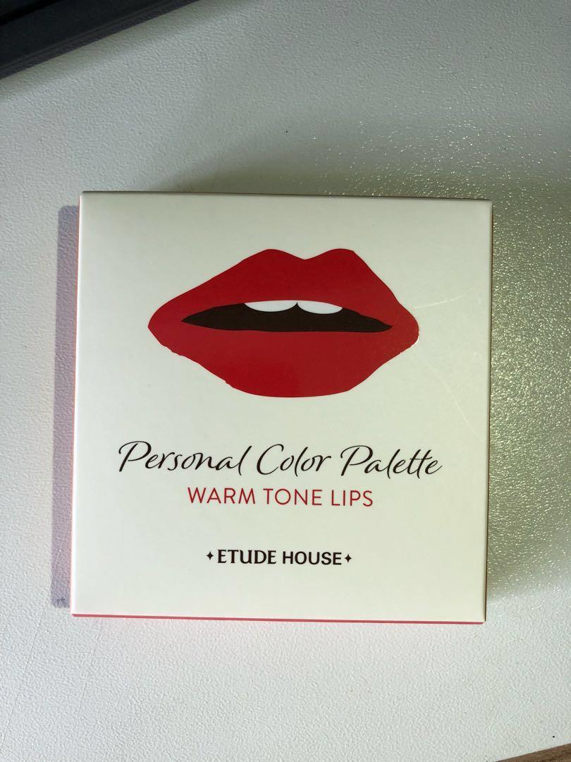 [Brand New] Etude House Personal Color Palette - Warm Tone Lips, Beauty ...