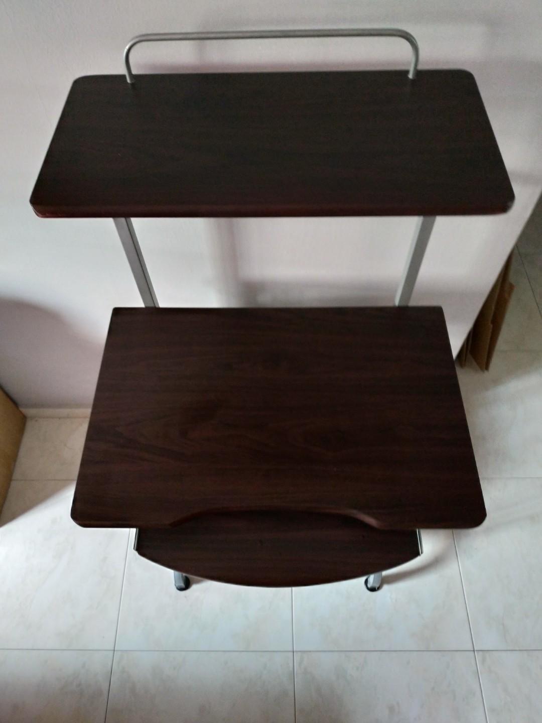 Computer Table with sliding keyboard compartment, Furniture & Home ...