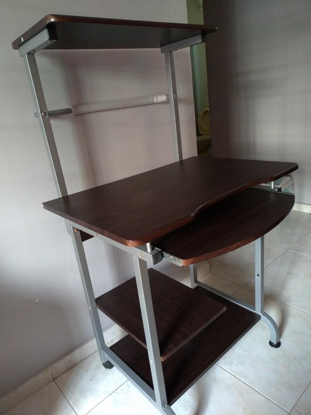 Computer Table with sliding keyboard compartment, Furniture & Home ...