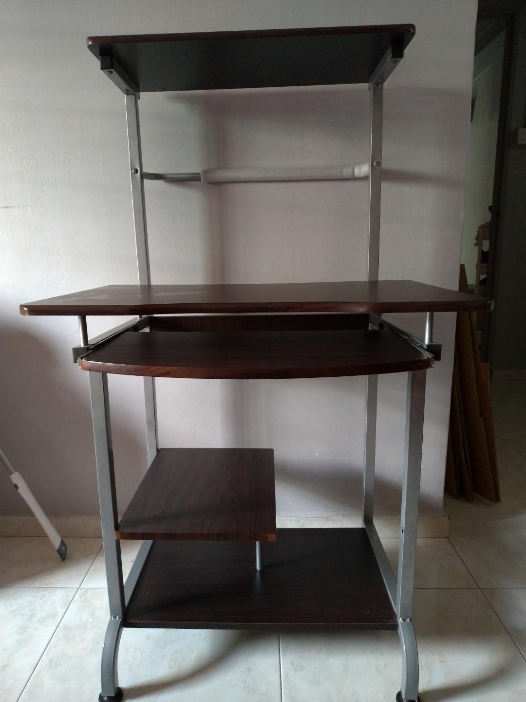 Computer Table with sliding keyboard compartment, Furniture & Home ...