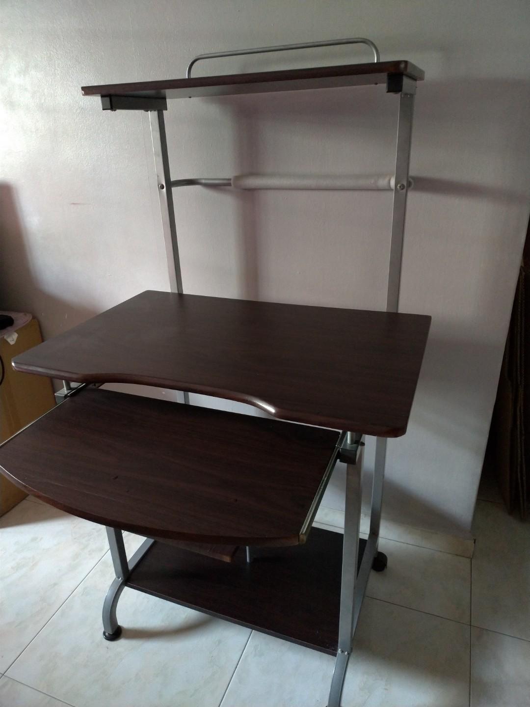 Computer Table with sliding keyboard compartment, Furniture & Home ...