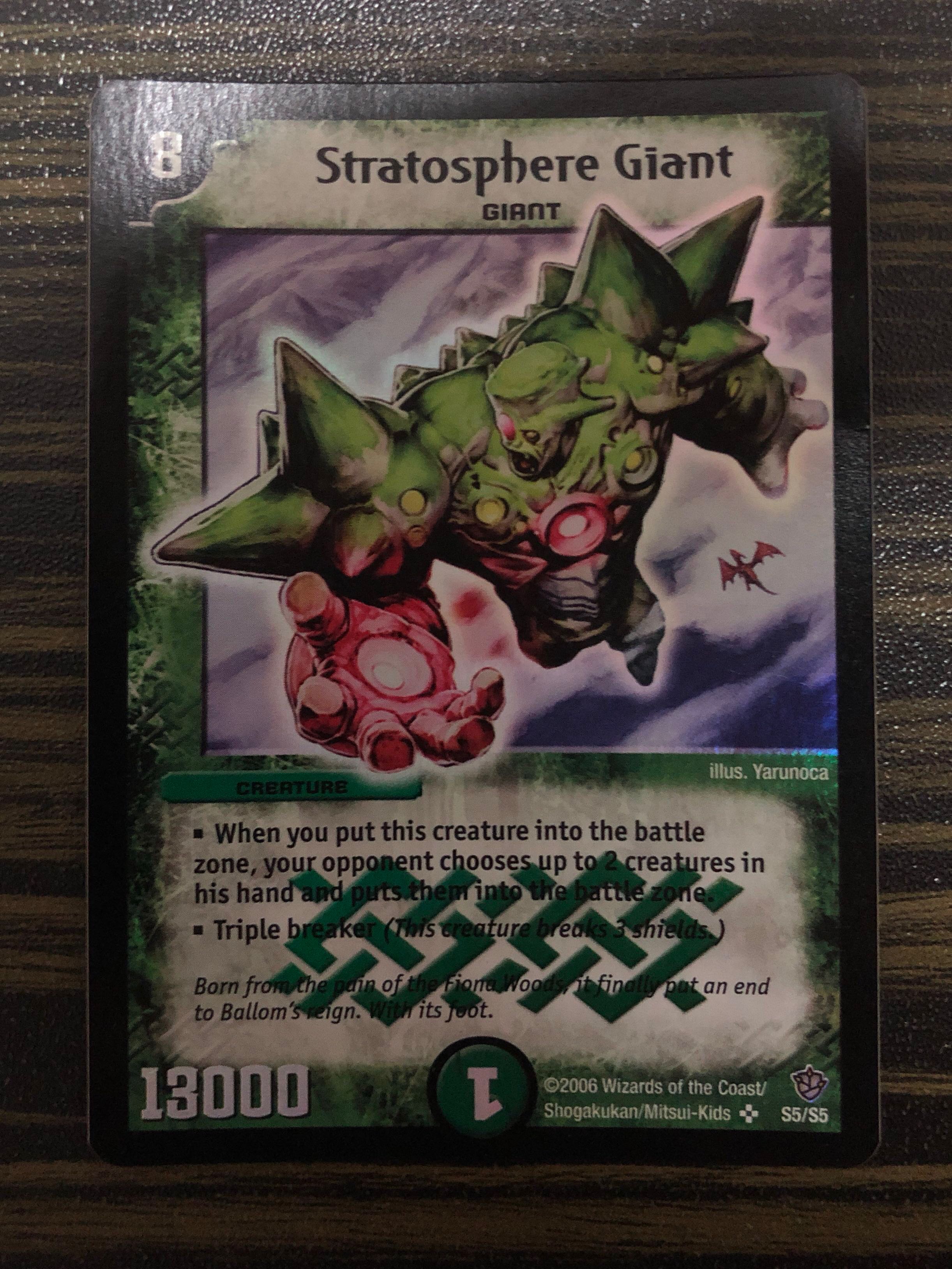 Duel Masters Stratosphere Giant (Super Rare), Hobbies & Toys, Toys ...