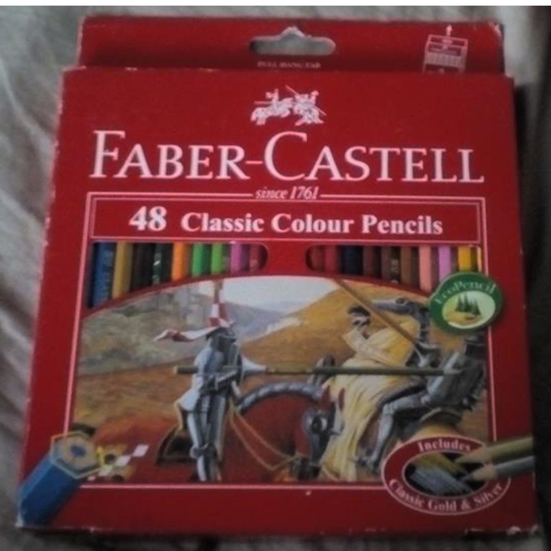 Faber Castell 48 Classic Colour Pencils, Hobbies & Toys, Stationary ...