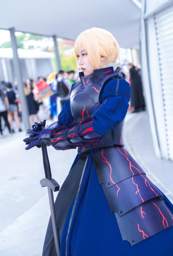 Fate FGO saber alter cosplay full set, Hobbies & Toys, Memorabilia & Collectibles, Fan ...