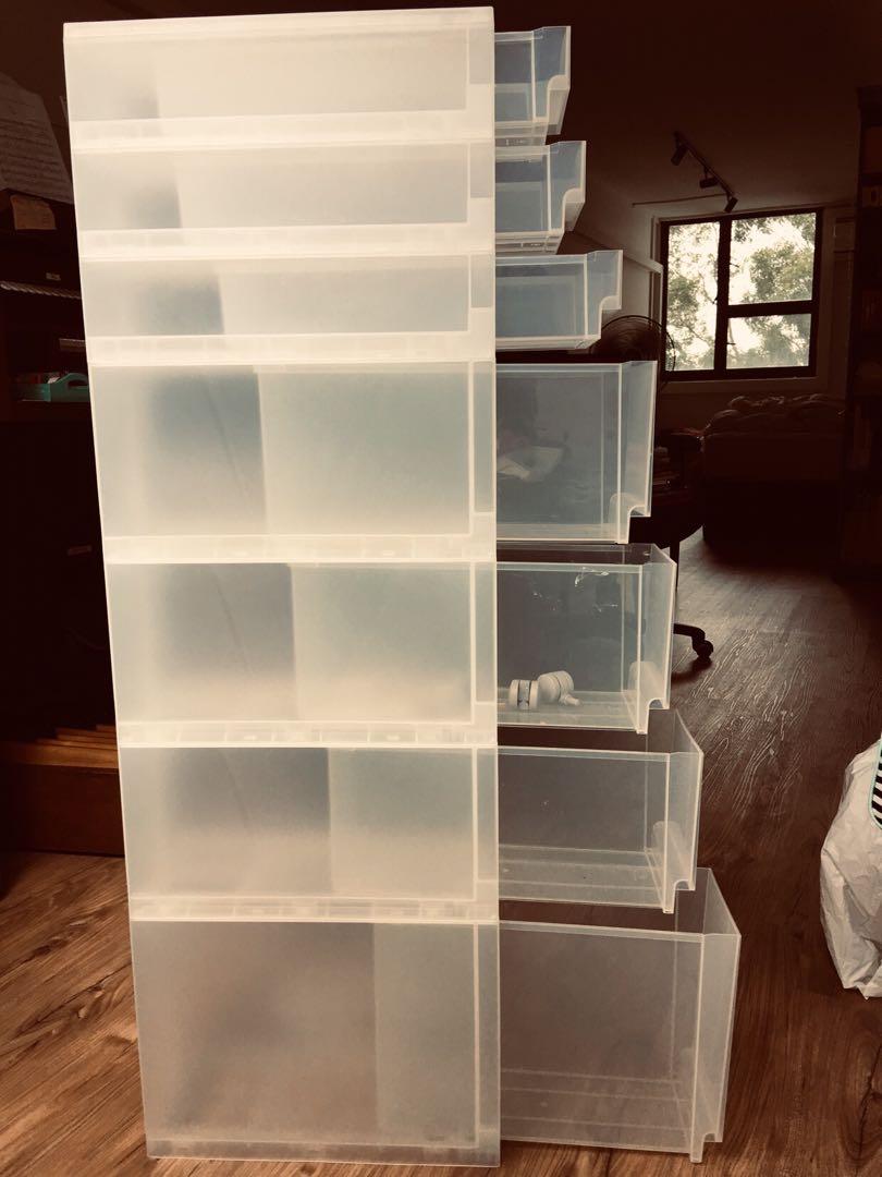 Muji PP Storage / PP Stocker with 4 caster, Furniture & Home Living ...