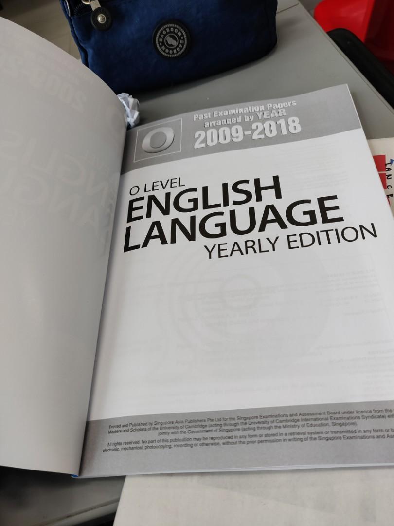SAP Education O-Level English Language Yearly Edition (2009-2018 ...